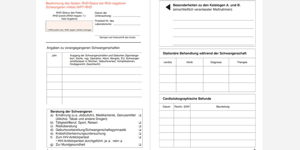 Der Mutterpass: Seite 4 und 9 | Apotheken Umschau